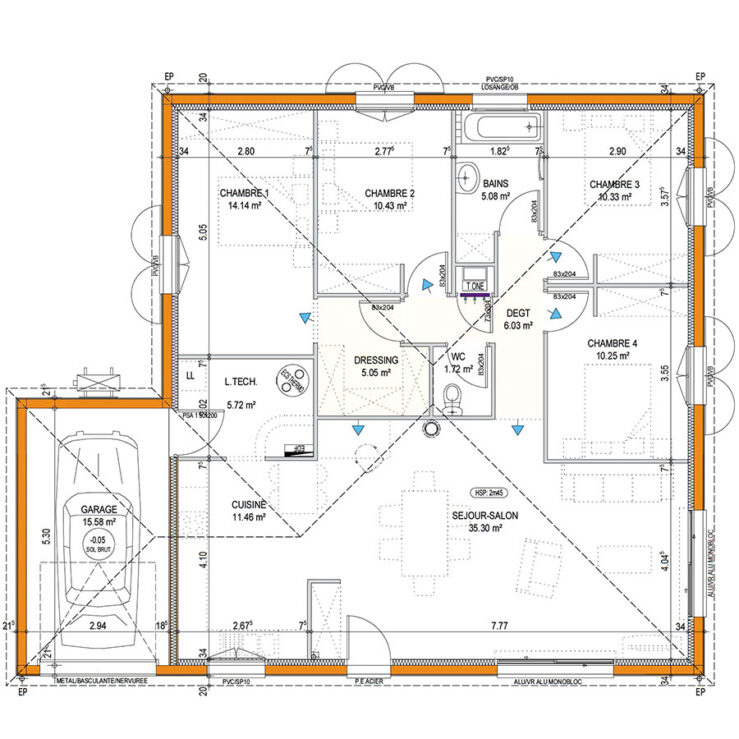 Nos plans de maisons neuves - Construction Horizontale